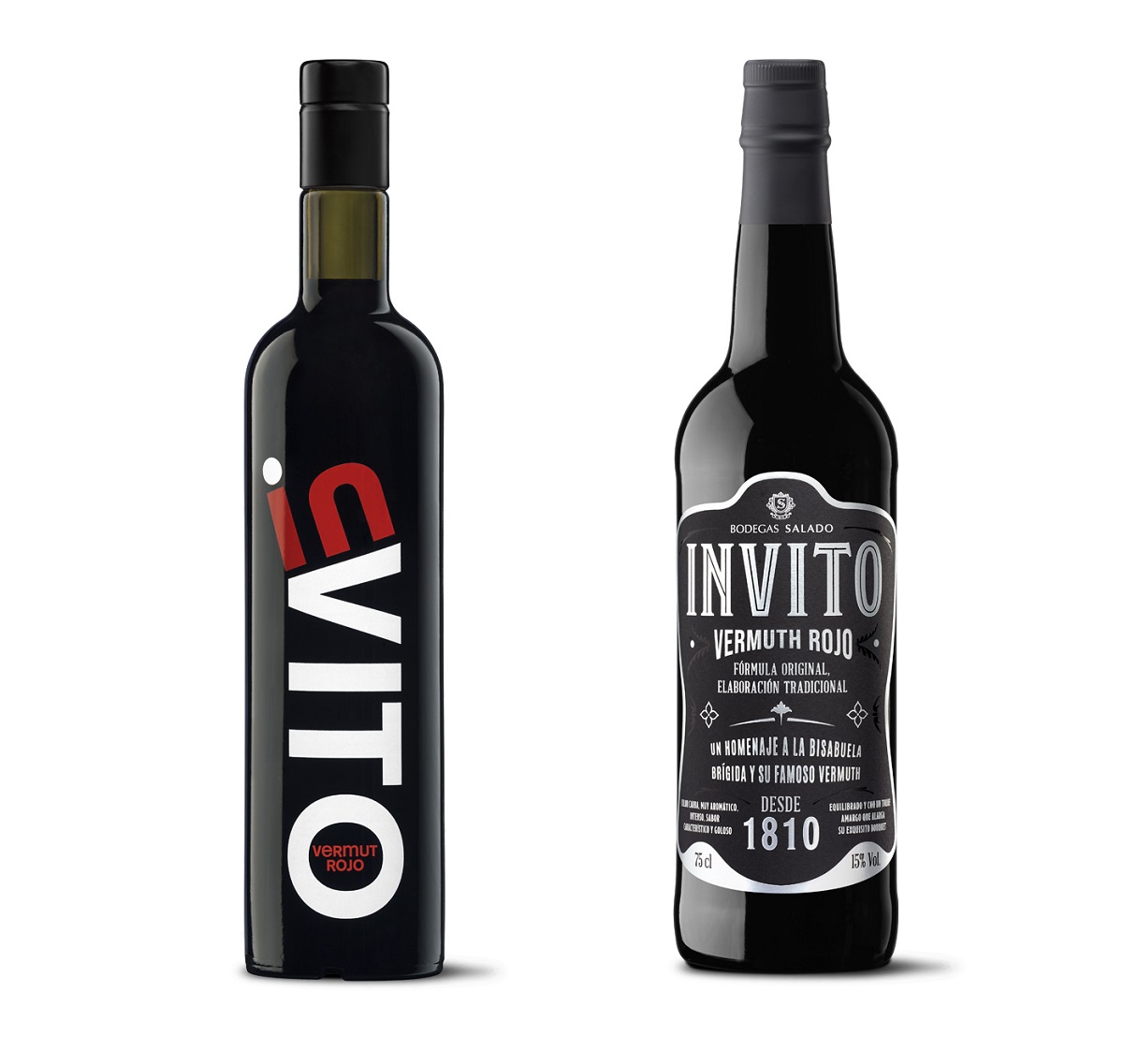 Nuevo diseño de la botella de Vermut Invito con un toque de modernidad