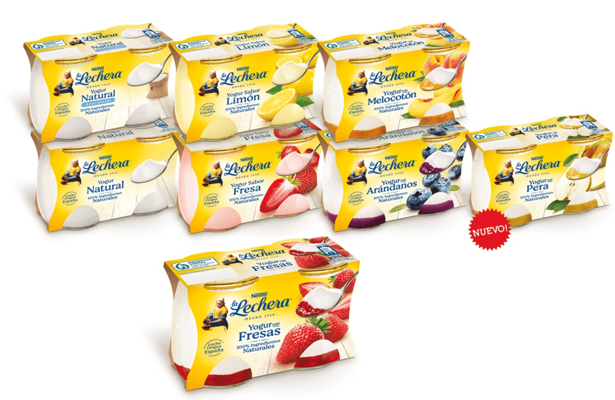 La Lechera lanza su yogur sabor pera